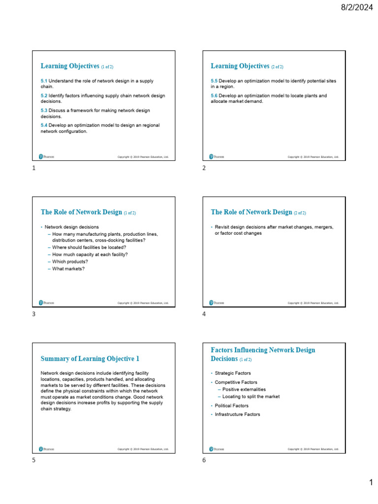 Chapter 5 - Network Design | PDF | Supply Chain | Market (Economics)