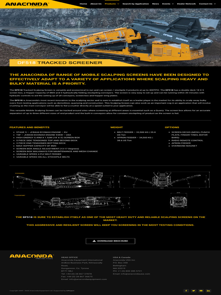 DF518 Scalper - Anaconda Equipment LTD | PDF | Manufactured Goods