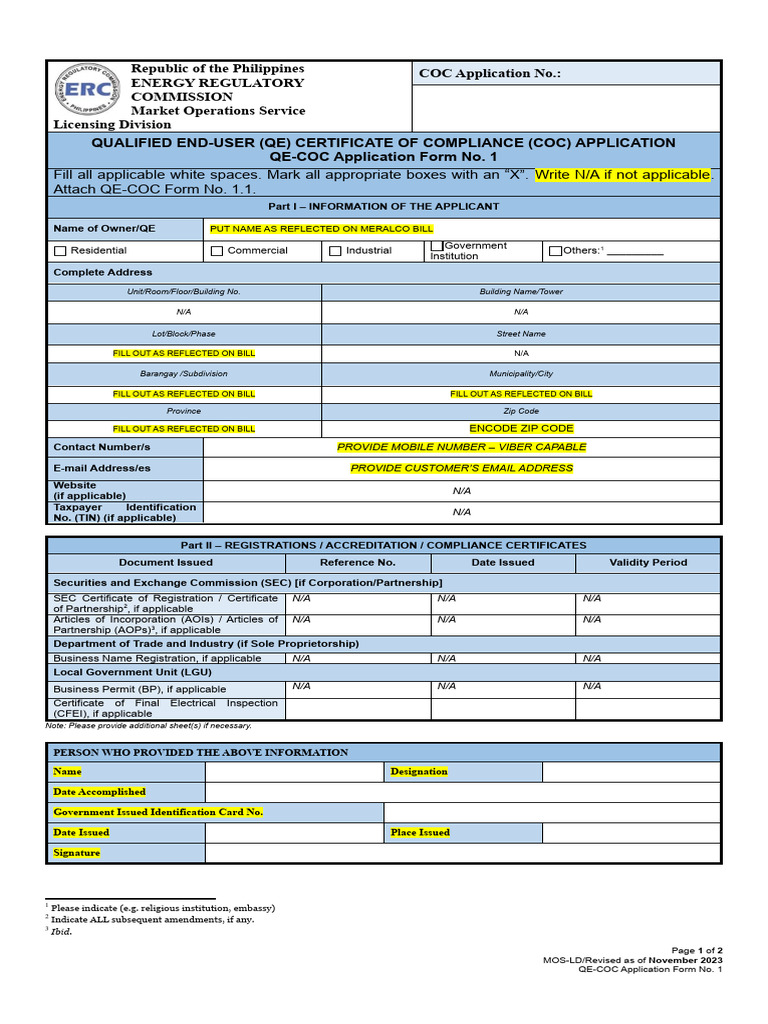 Erc Forms | PDF | Solar Panel | Power (Physics)