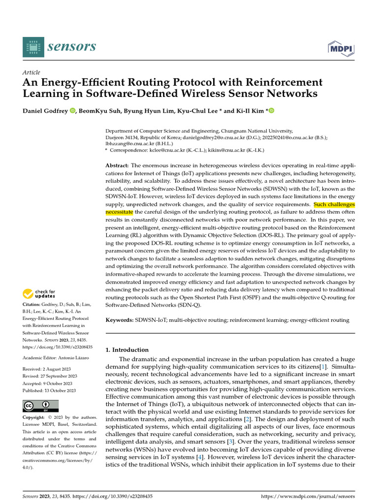 2023an Energy-Efficient Routing Protocol With Reinforcement Learning in Software-Defined ...