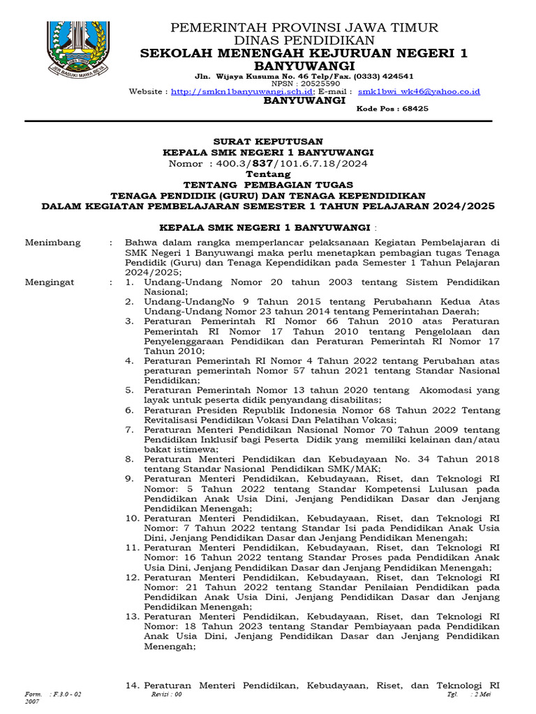 SK DAN TGS TAMBAHAN SMT 1 TP 2024-2025 1 Juli 2024 | PDF