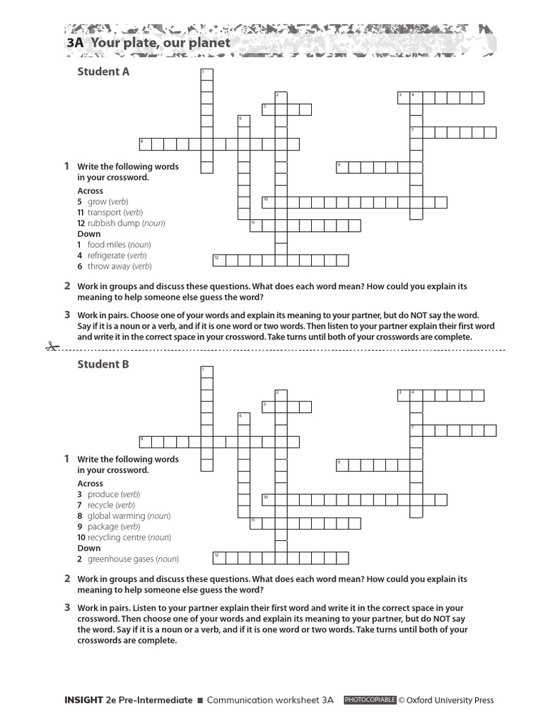 Insight2e Preint Comm Worksheet 3A | PDF | Environmental Impact ...
