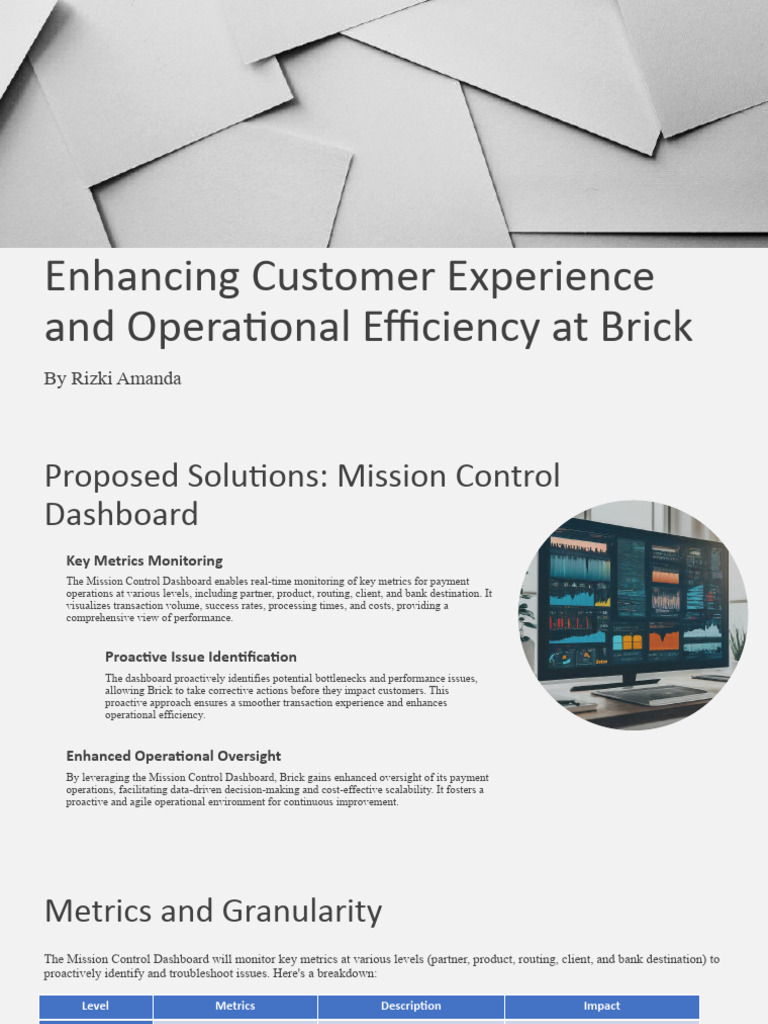 Assesment Brick Payment Operations Optimization | PDF | Performance ...