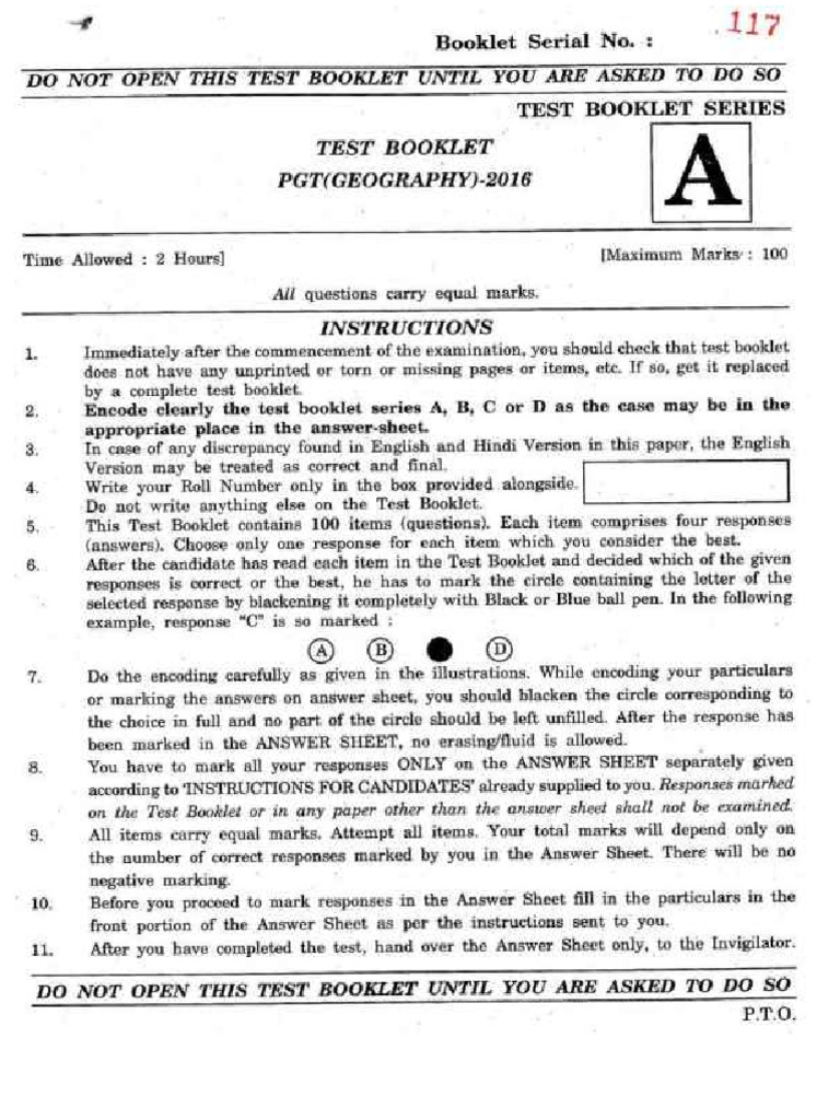 2017 3 PGT (Geography) - 2016 | PDF