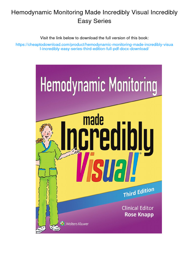 Hemodynamic Monitoring Made Incredibly Visual Incredibly Easy Series ...