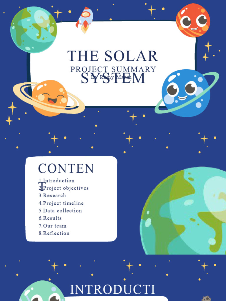 Blue Illustrative Playful The Solar System Presentation - 20240809 ...