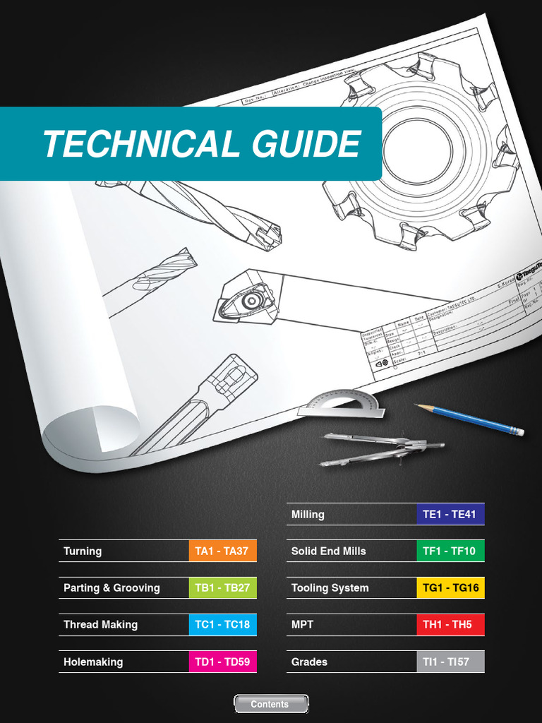 Machining Technincs - Taegutec - I - Grades - En1 | PDF | Machining | Screw