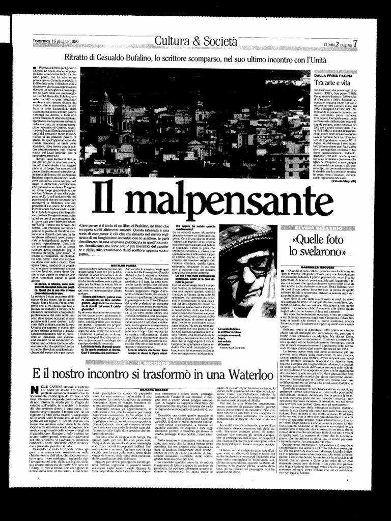 Su BUFALINO Articolo | PDF