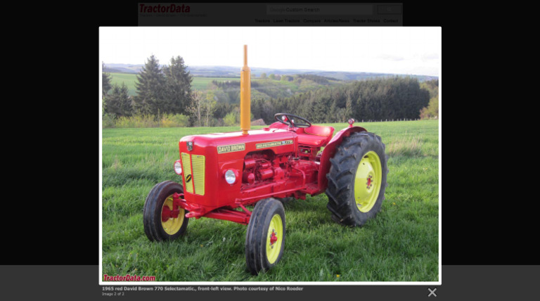 David Brown 770 Selectamatic Tractor Photos Information Pdf