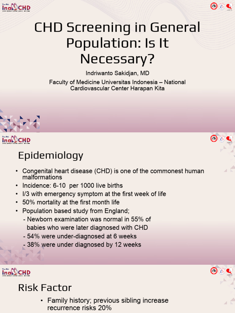 Screning Population of CHD | PDF | Cardiovascular Diseases | Internal Medicine