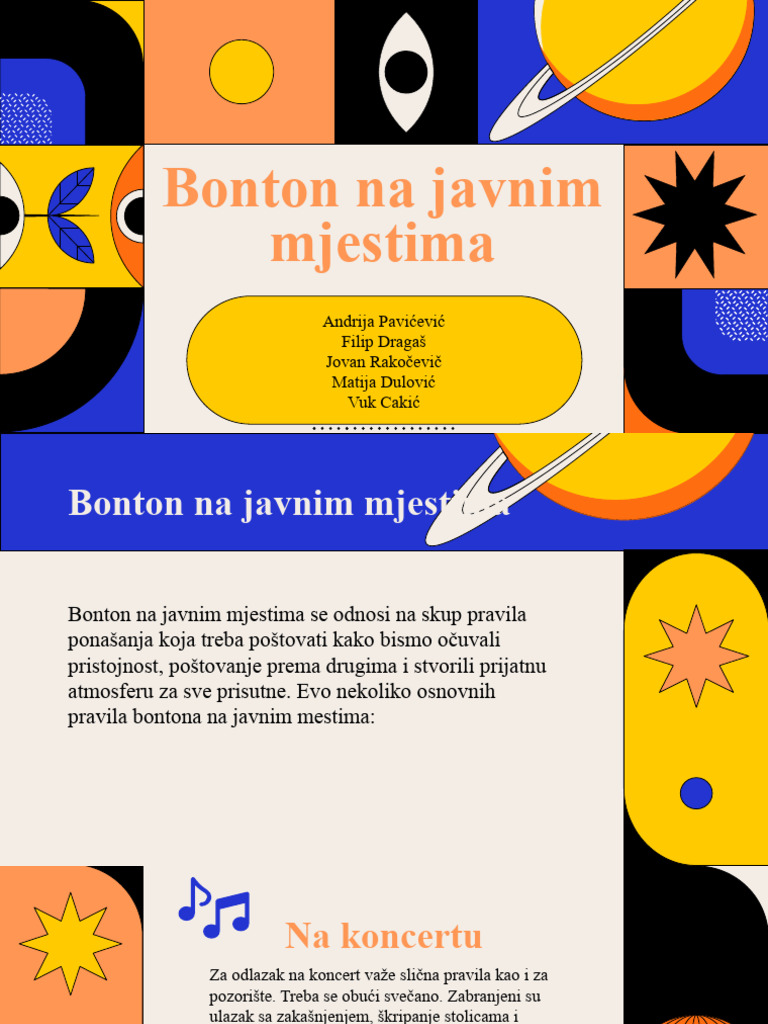 Bonton na javnim mjestima (2) | PDF