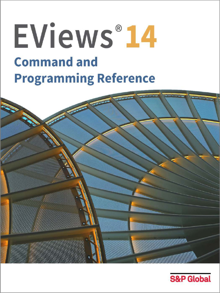 EViews 14 Command Ref | PDF | Window (Computing) | Object (Computer Science)