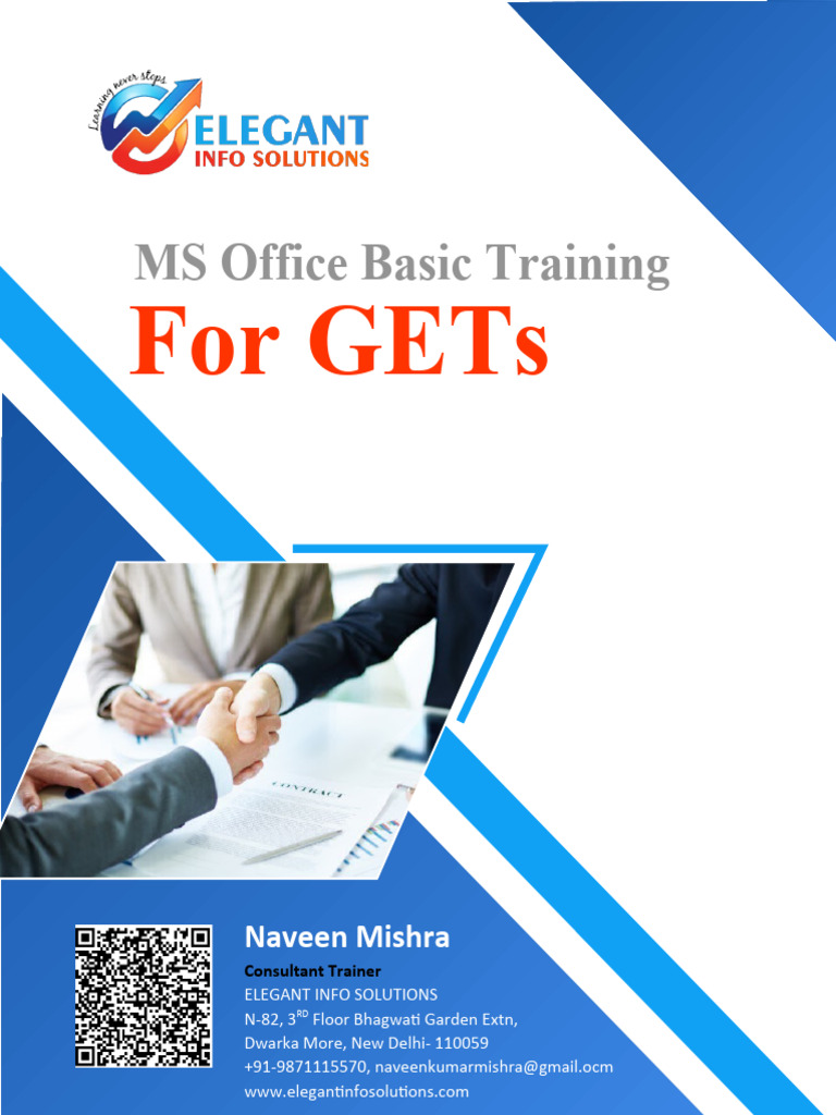 Basic MS Office Training Proposal | PDF | Microsoft Excel | Computing
