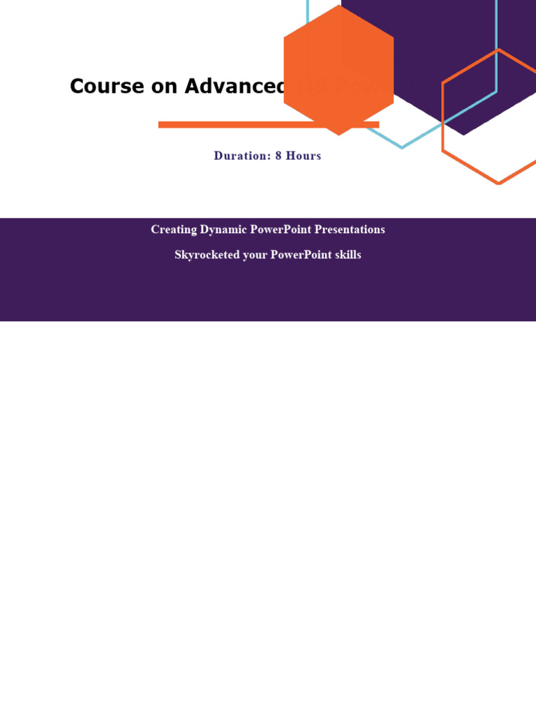 Advanced PowerPoint Skills Course | PDF | Microsoft Power Point ...