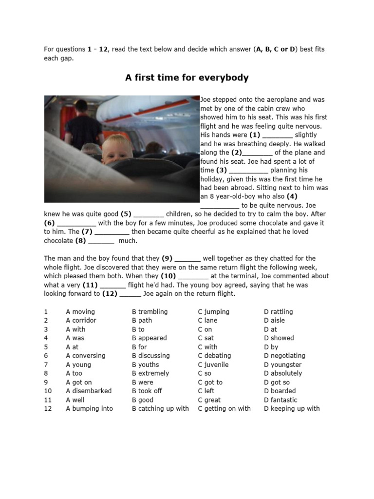 FCE Use of English Part 1 | PDF