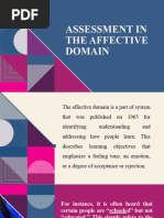 Blooms Taxonomy - The Affective Domain | PDF | Affect (Psychology) | Learning