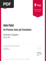 Forage Certificate | PDF