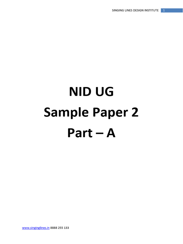 Nid Ug Sample Paper | PDF | Texture Mapping | Shape