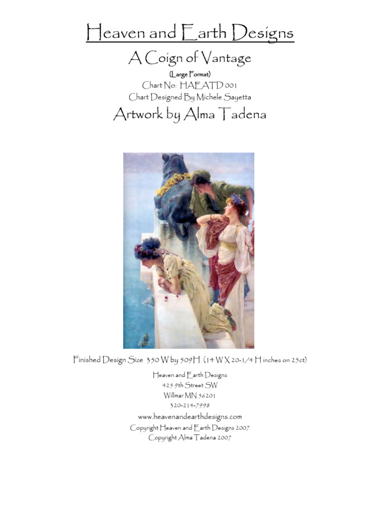 A Coign of Vantage | PDF | Textile Arts | Textiles
