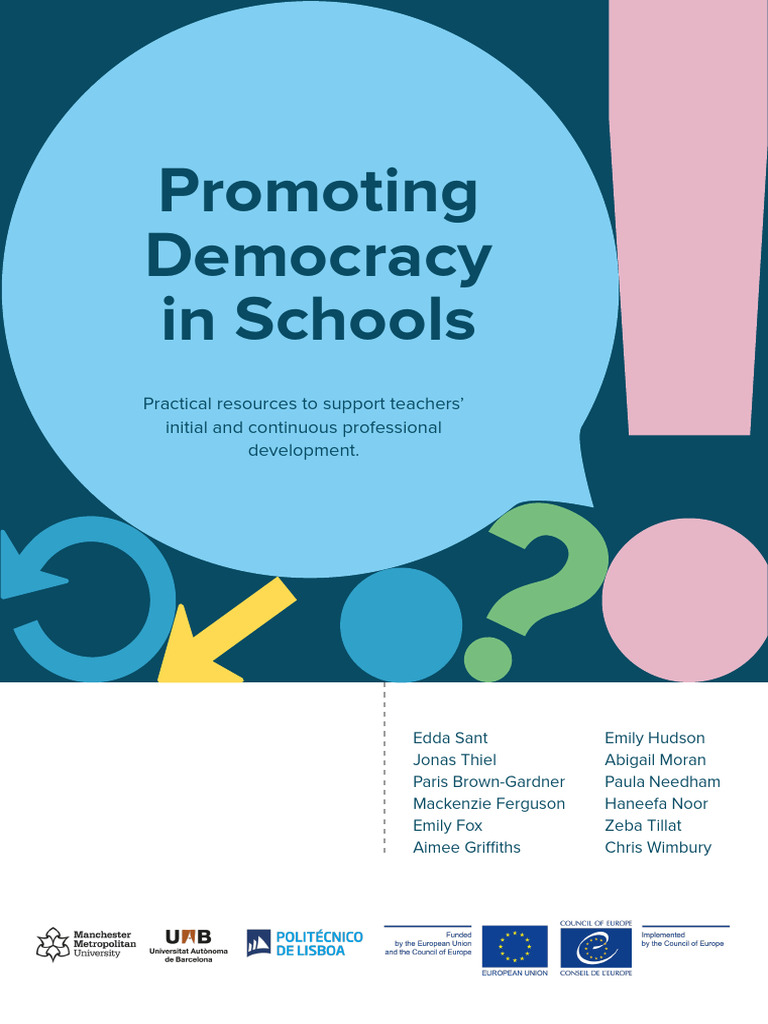 Promoting Democracy in Schools (English Version) - 0 | PDF | Teachers ...