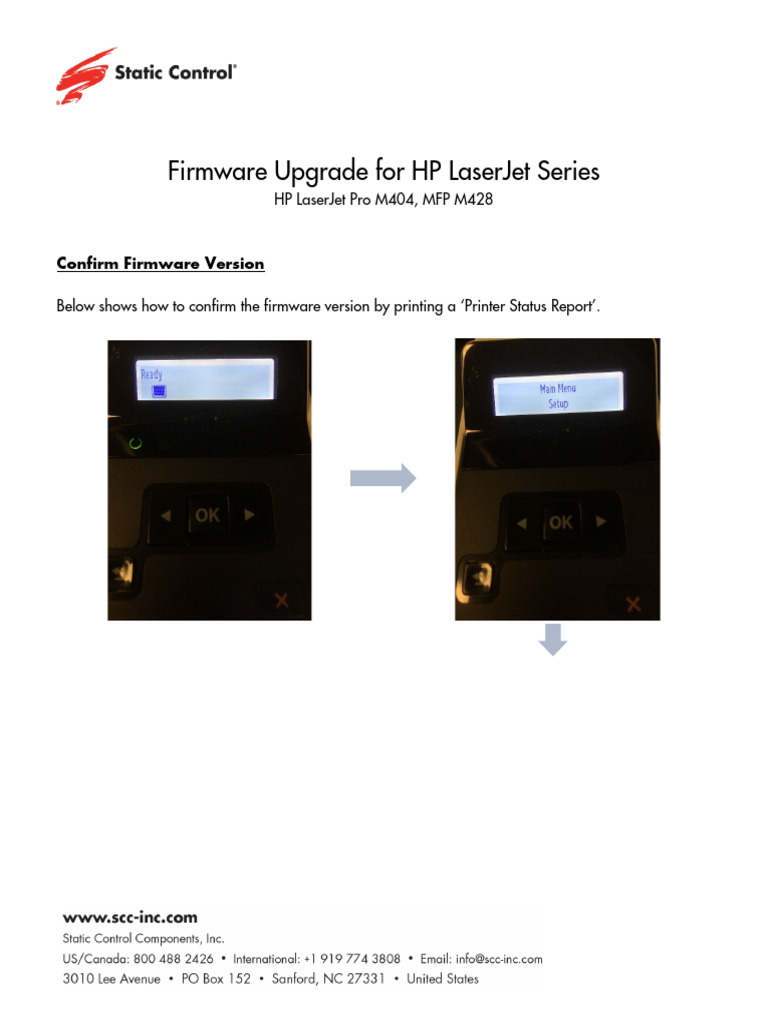 FW Upgrade HP M404 | PDF