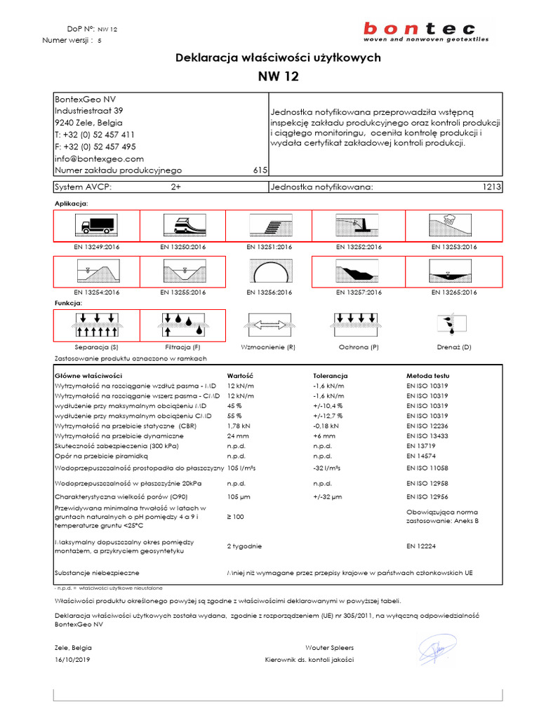 Bontec® NW 12-DoP-Polish | PDF