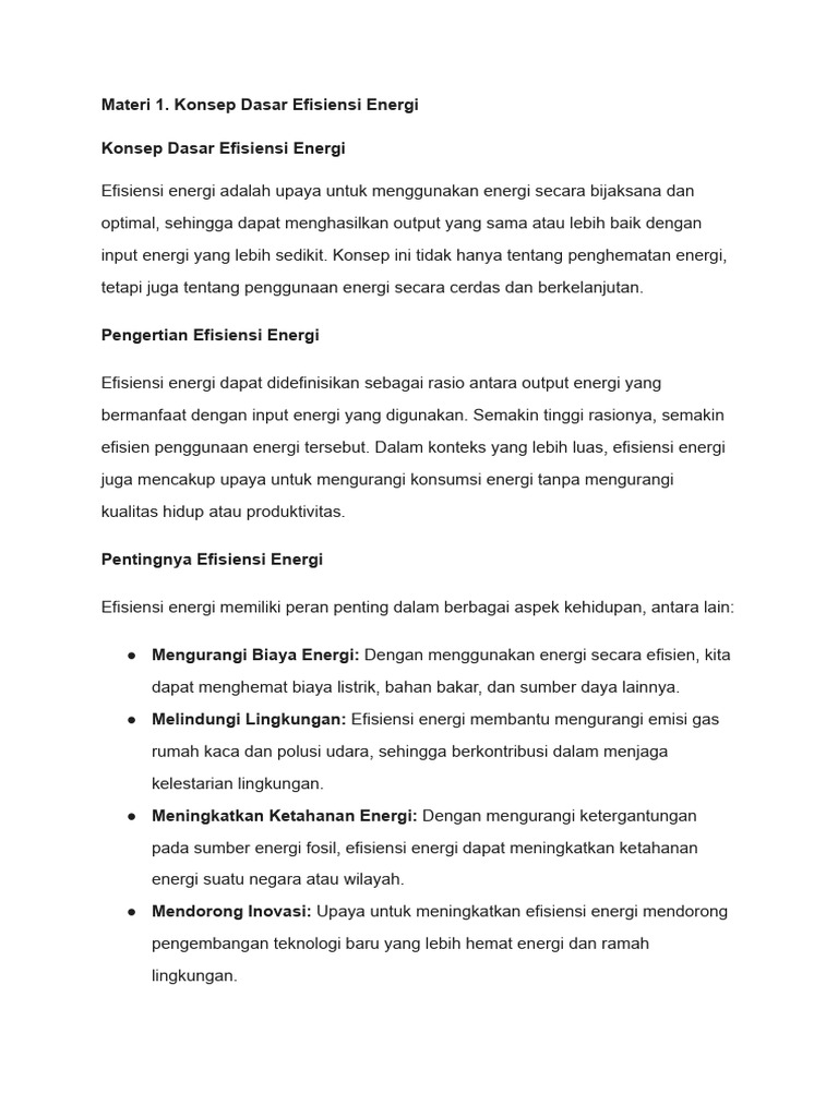 Materi Hemat Energi | PDF | Seni