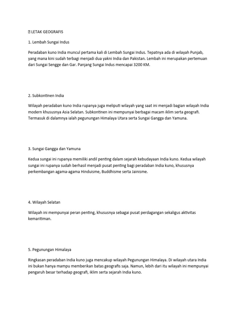 Peradaban India Kuno-Wps Office | PDF