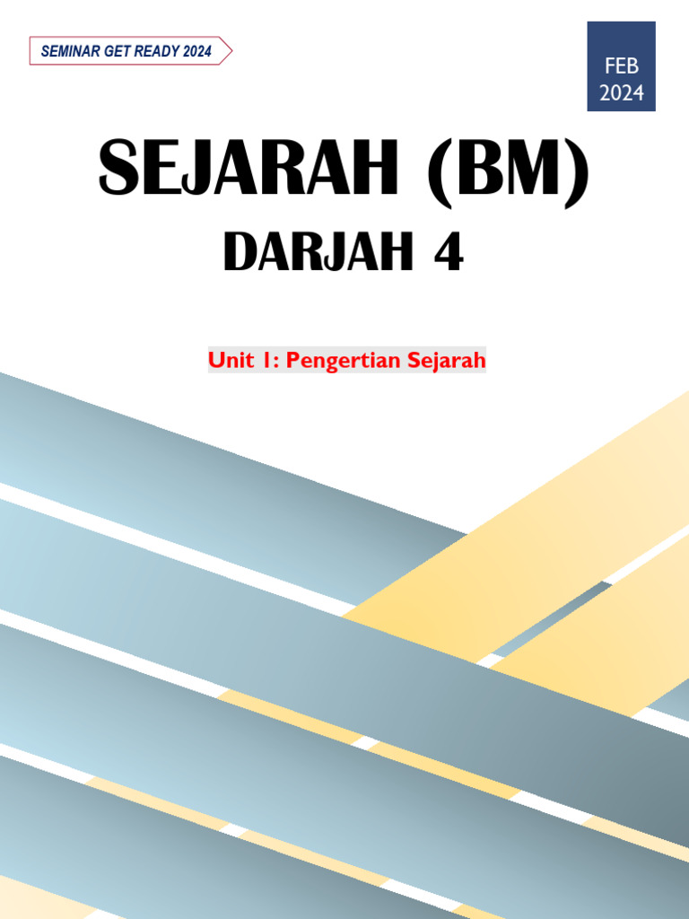 D4 Sejarah (BM) - Bab 1 | PDF