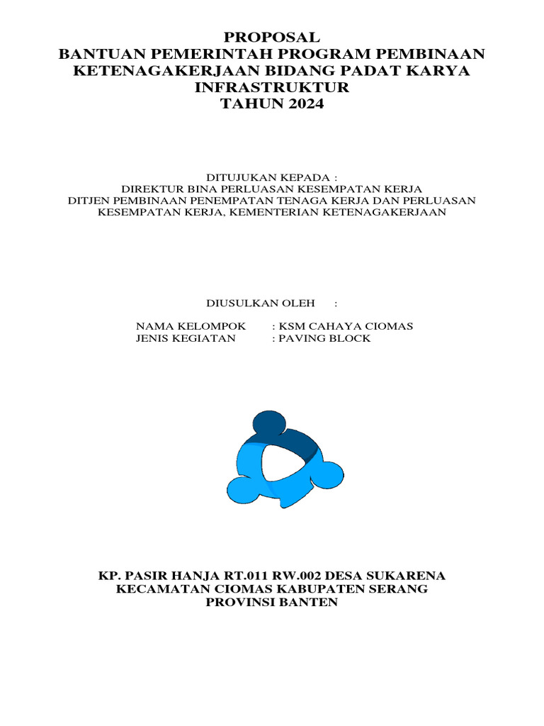 Proposal Desa Sukarena . | PDF