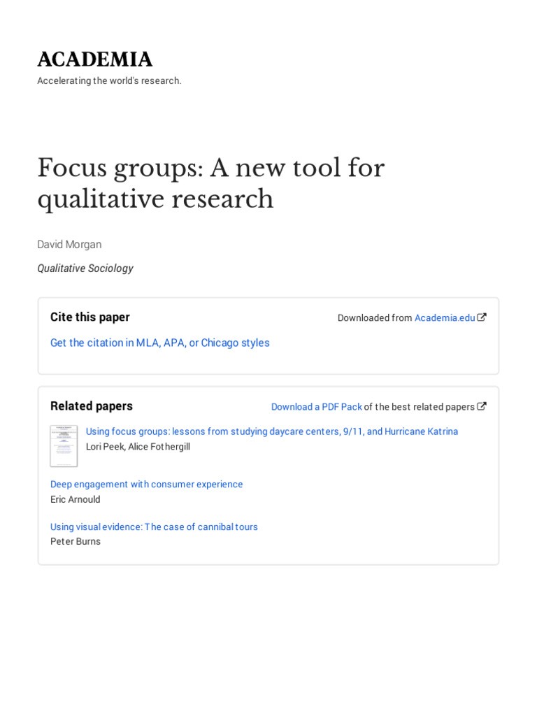 Focus Groups A New Tool For Qualitative 20161027-17611-1ww6b40-With ...