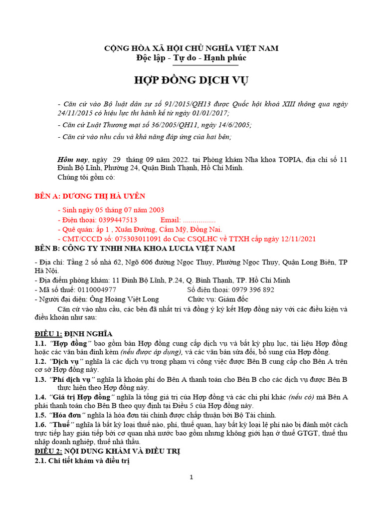 HĐ 181 Dương Thị Hà Uyên | PDF