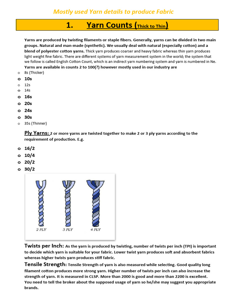 1-Understanding A Garment-2 | PDF | Yarn | Weaving