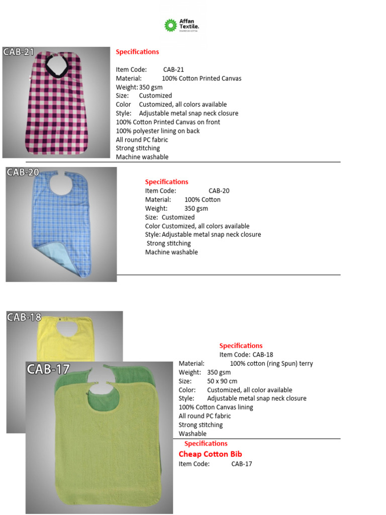 Patient Bibs | PDF