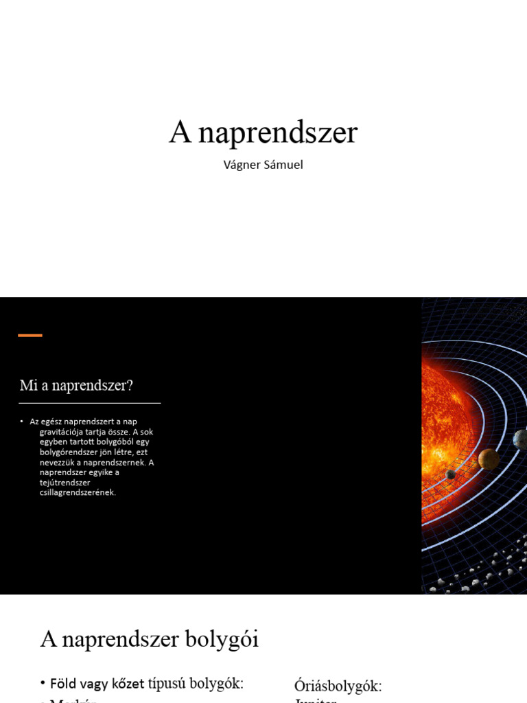 A Naprendszer | PDF