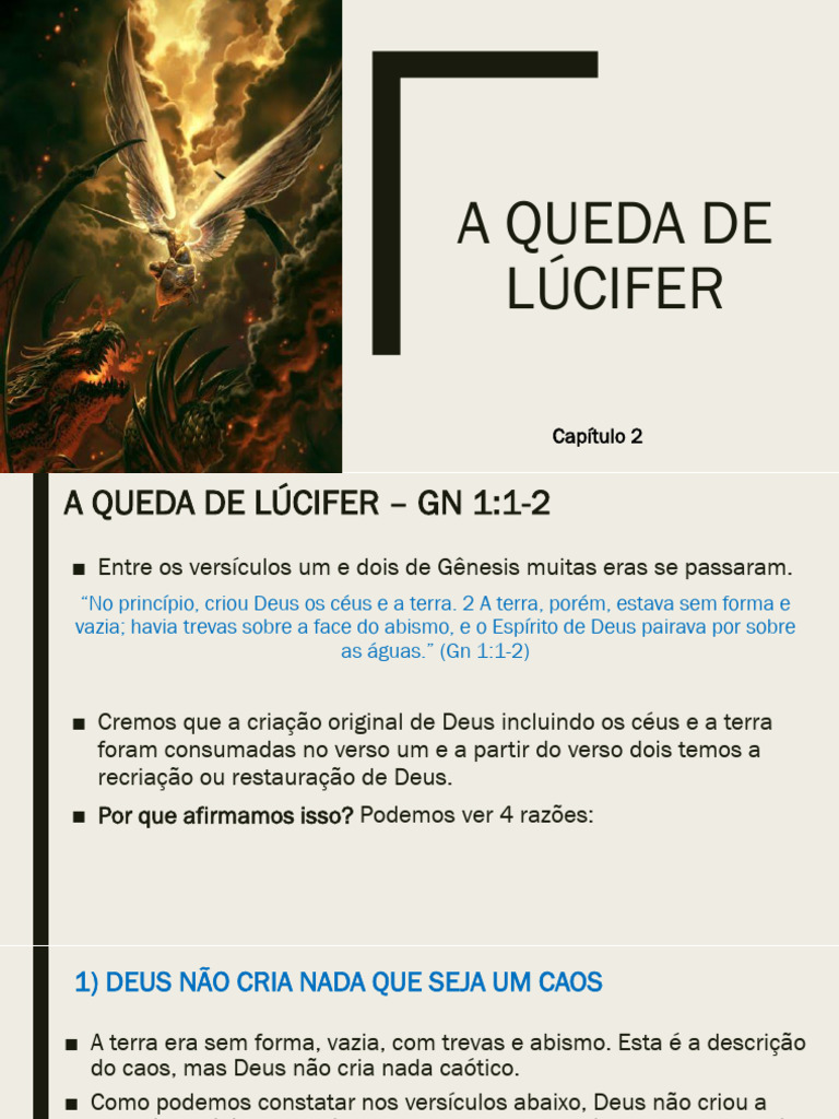 Capítulo 2 - A Queda de Lucifer | PDF | Gênesis (livro) | Lúcifer