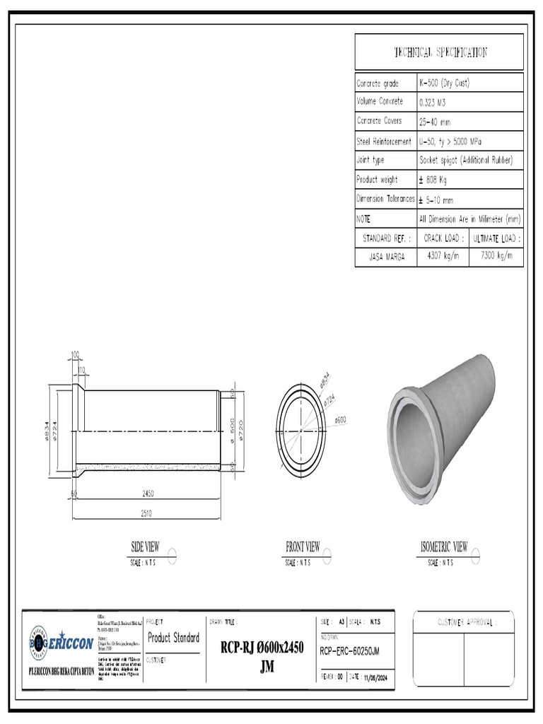 Erc - RCP 600 JM | PDF