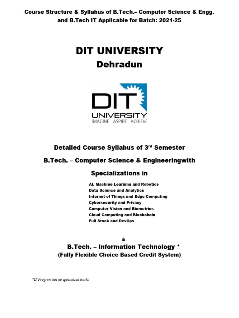 3rd Sem Syllabus | PDF | Method (Computer Programming) | Central ...