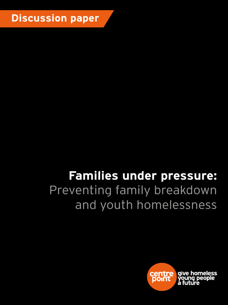 Families Under Pressure Final | PDF | Homelessness | Mental Disorder