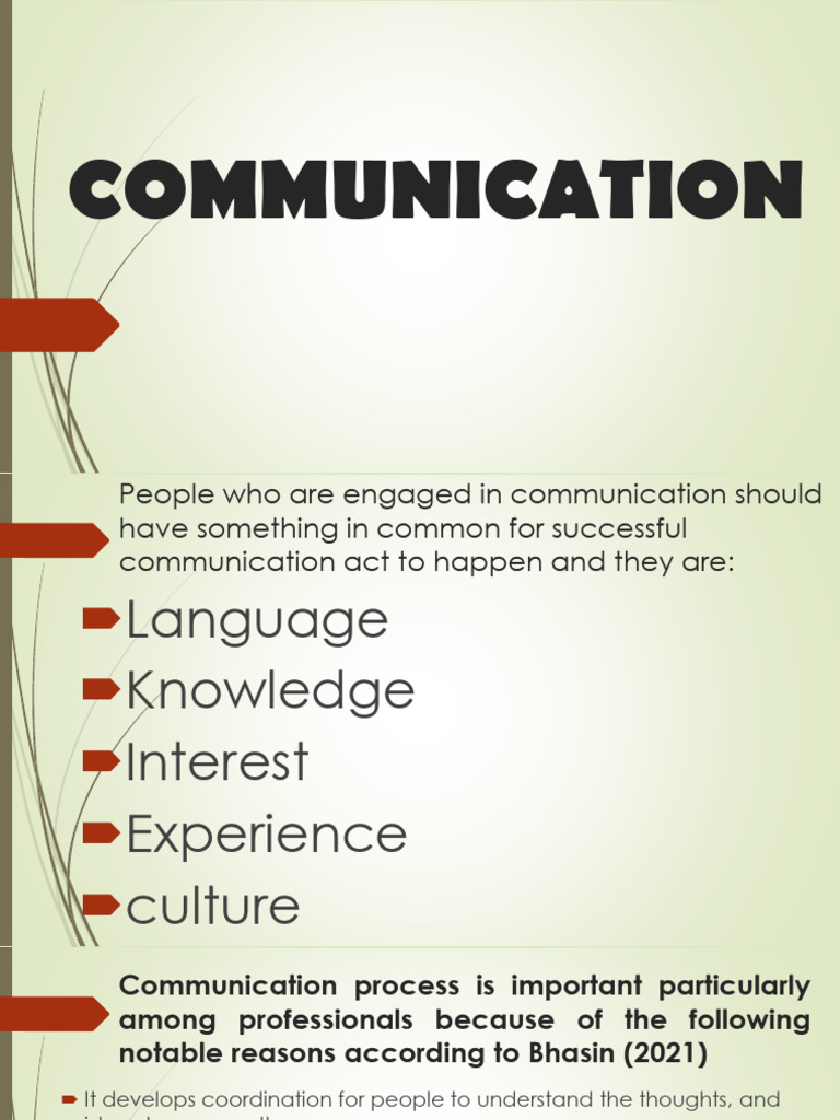 LESSON 1 Communication Overview SC | PDF | Language Arts & Discipline | Science & Mathematics