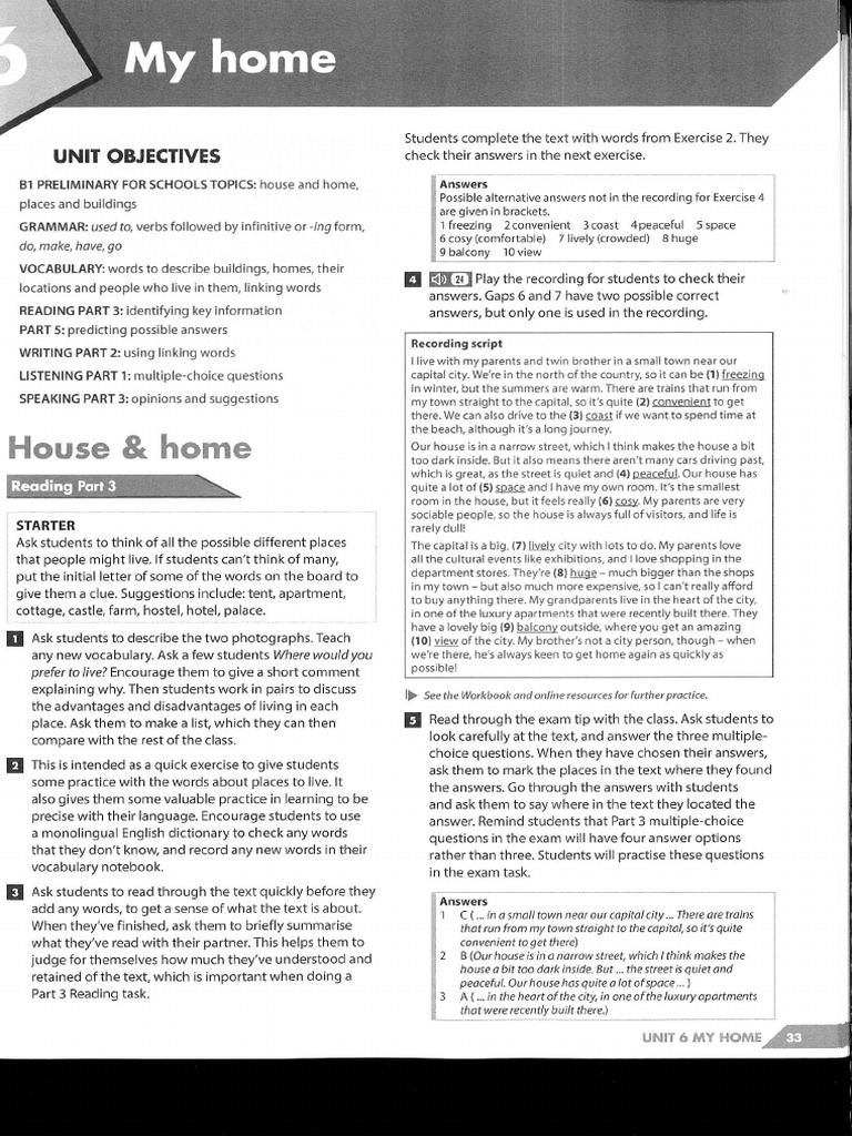 Compact PET For - Schools Answers | PDF