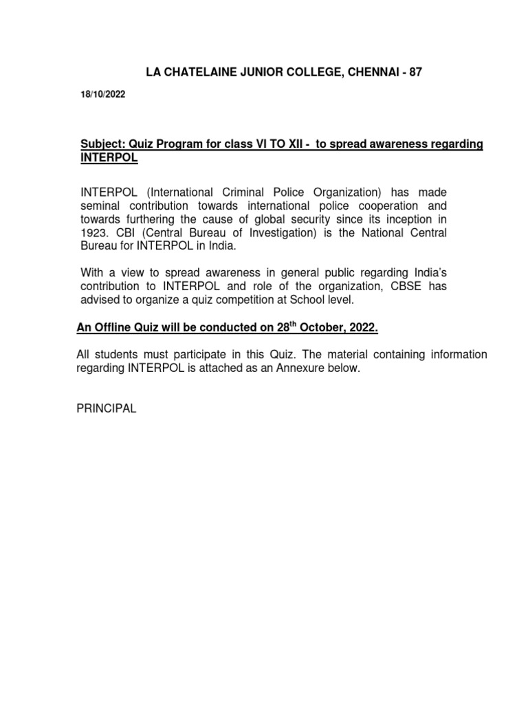 Circular Interpol 28102022 | PDF | United Nations General Assembly ...