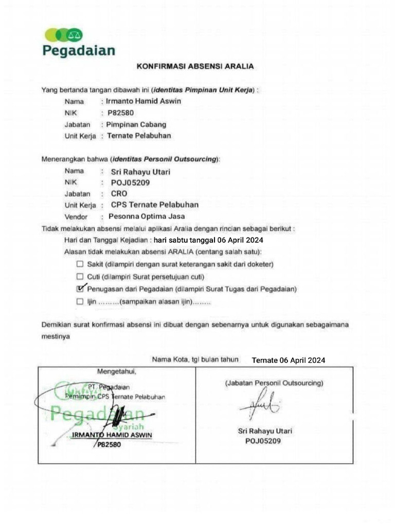 Sri Rahayu Utari (Absen April) | PDF