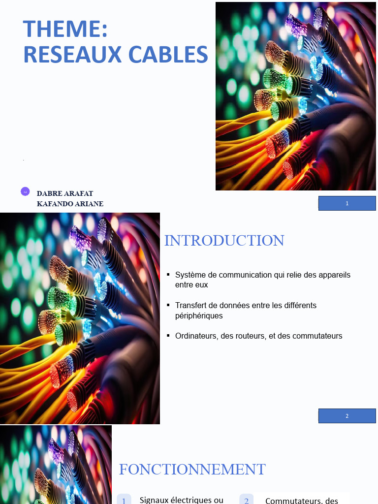 Avantages et inconvénients des réseaux câblés | PDF | Câble coaxial ...
