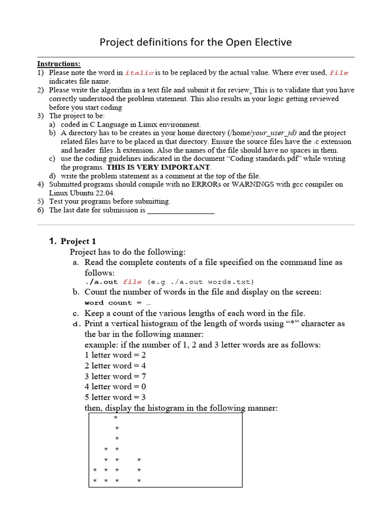 Project Definitions 5 | PDF | Parameter (Computer Programming) | Pointer (Computer Programming)