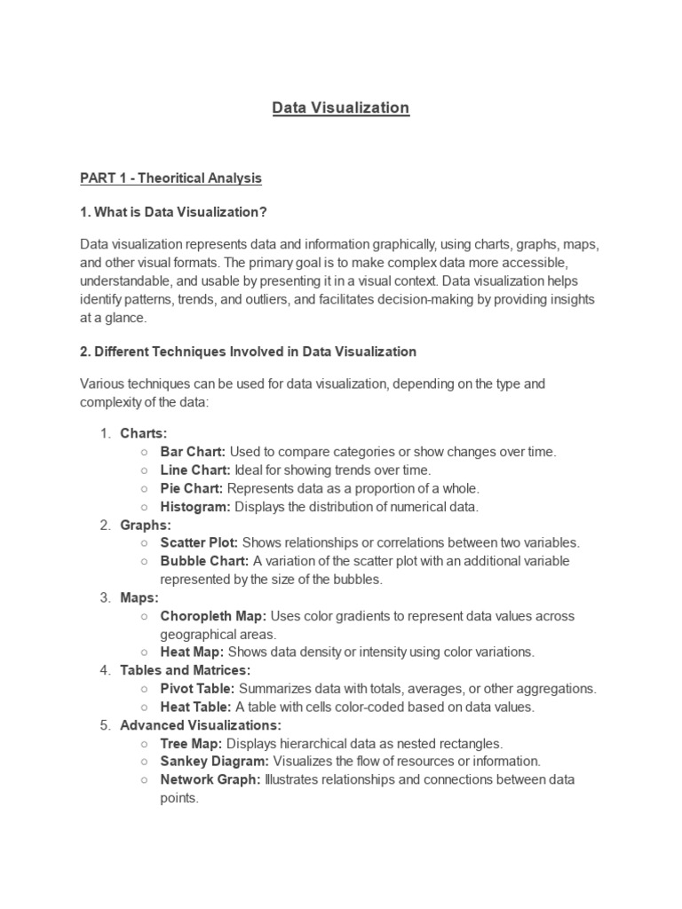 Data Visualization Analysis Ans Pdf Data Management Information Technology