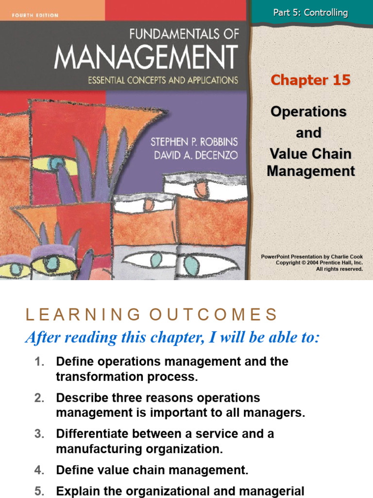 (Fall 2021) MGT101 Introduction To Management - Lecture - Ch15 | PDF | Supply Chain | Value Chain