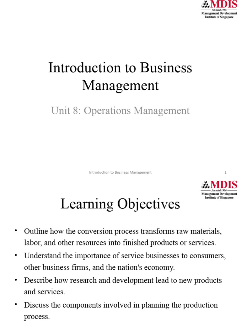 Unit 8 - Introduction To Business Management | PDF | Inventory | Goods