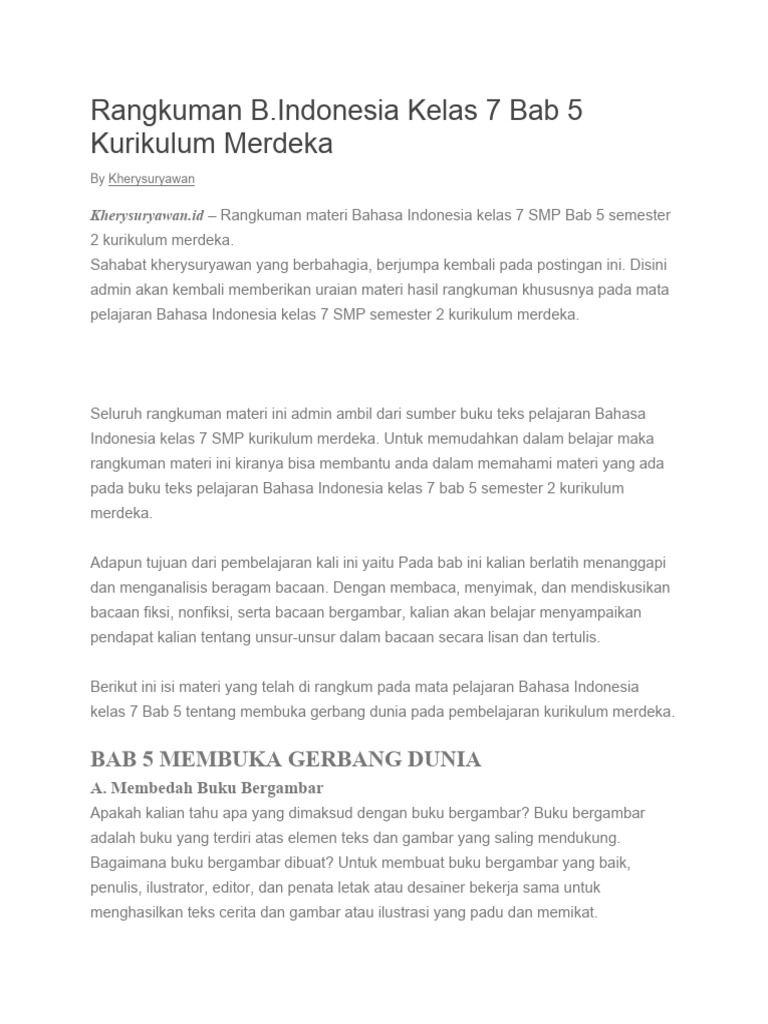 Bab 5 | PDF | Kajian Bahasa Asing | Fiksi Umum