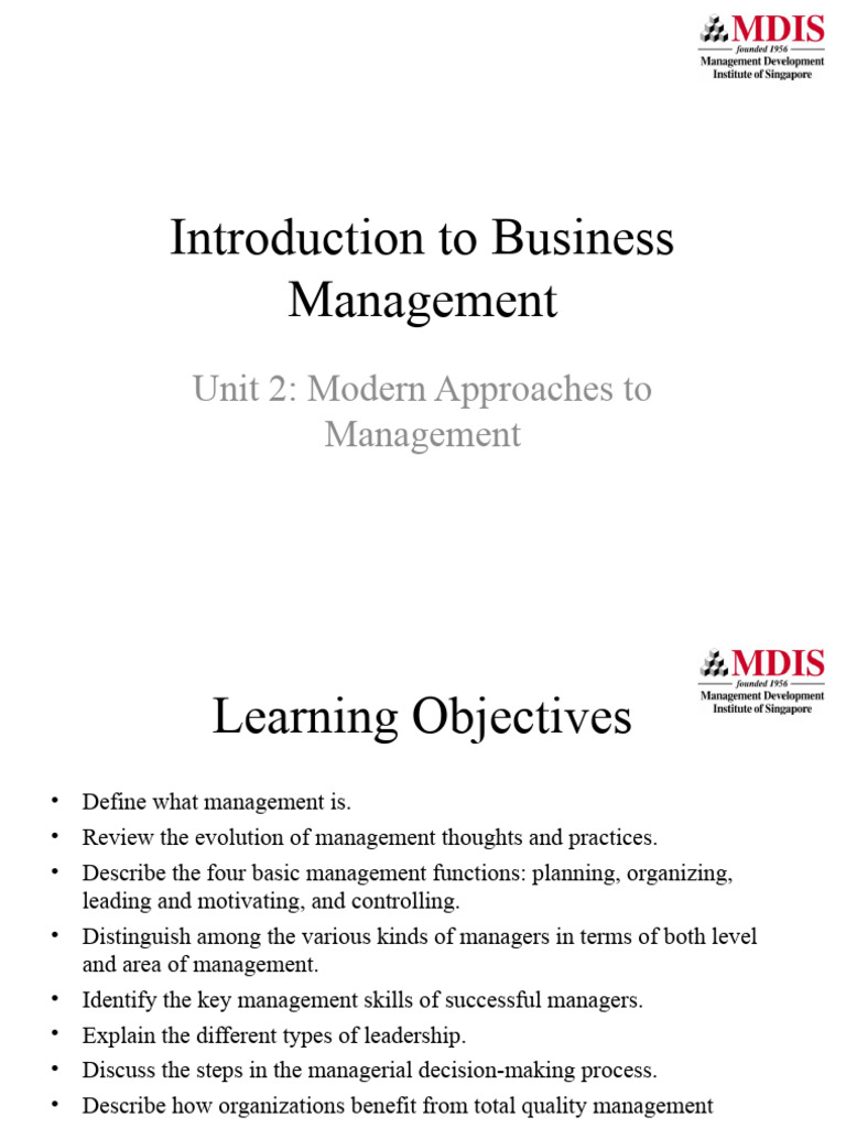 Unit 2 - Introduction to Business Management | PDF | Leadership | Business Unit 2 - Introduction to Business Management | PDF | Leadership | Business